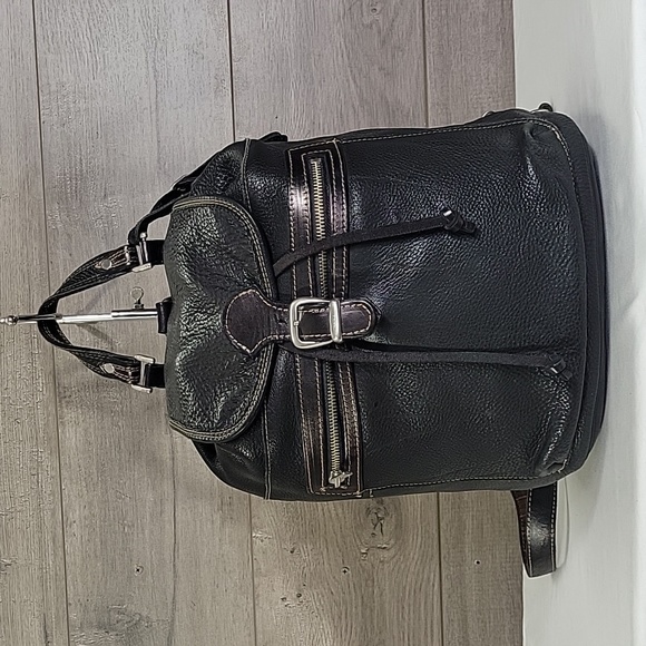 Sacha | Bags | Sacha Black Leather Backpack | Poshmark
